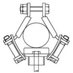 Atlas Single-Way Cable Cleats - Single Bolt - ETS Cable Components